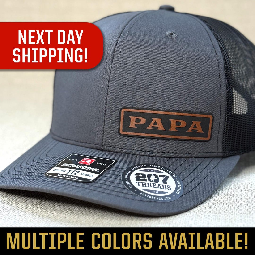 PAPA Patch Hat, PAPA Birthday Gifts, New Papa Pregnancy Announcement ...
