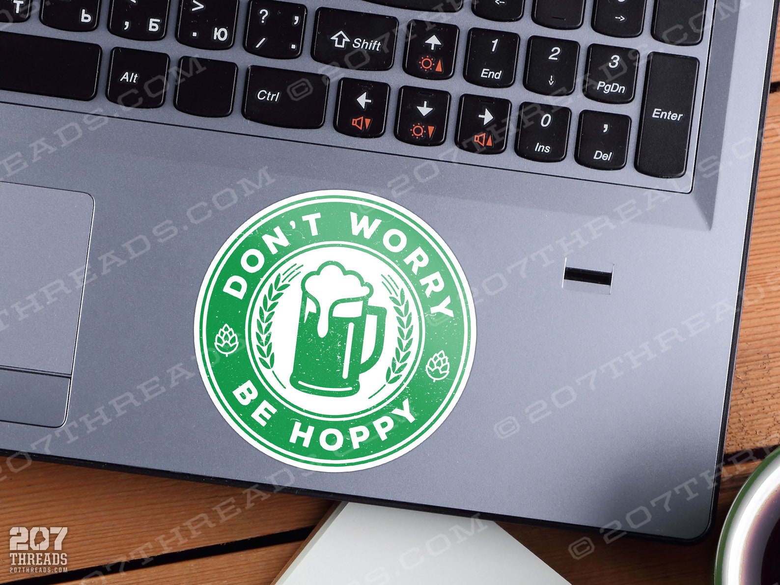 Don't Worry Be Hoppy Funny Beer Sticker Decal IPA India | Etsy