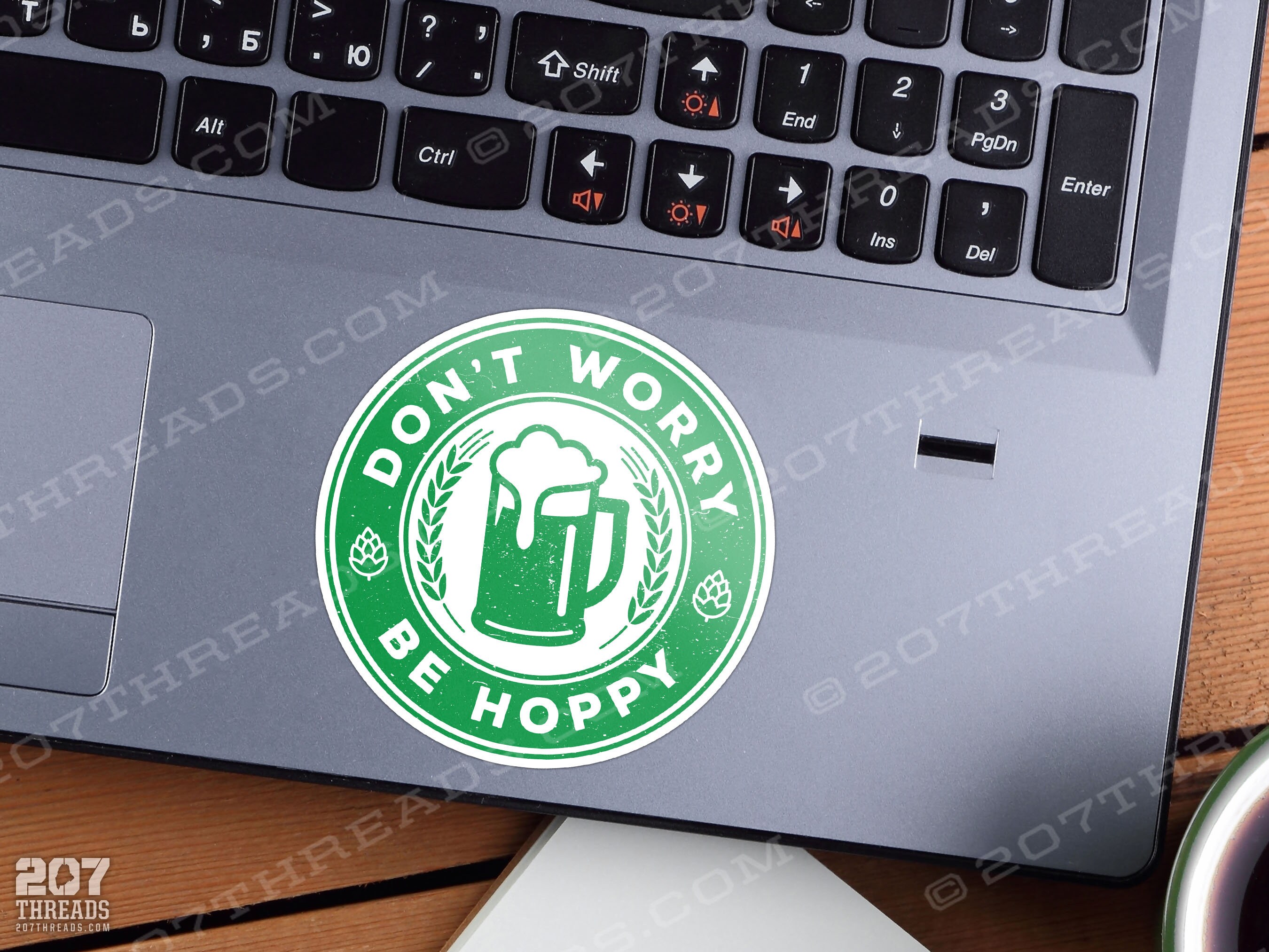 Don't Worry Be Hoppy Funny Beer Sticker Decal IPA India | Etsy