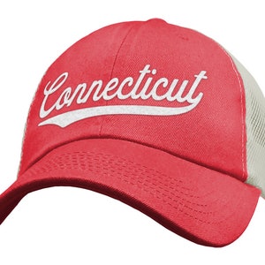 Connecticut Hat, Connecticut Trucker Hat, Women Men, Sports, Mesh Back ...