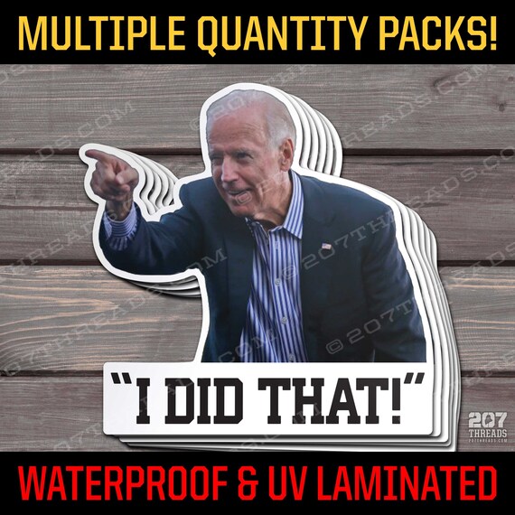 2.5 Joe Biden Gas Sticker Packs Bulk Biden Gas Pump - Etsy