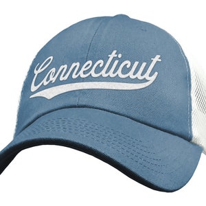 Connecticut Hat, Connecticut Trucker Hat, Women Men, Sports, Mesh Back ...
