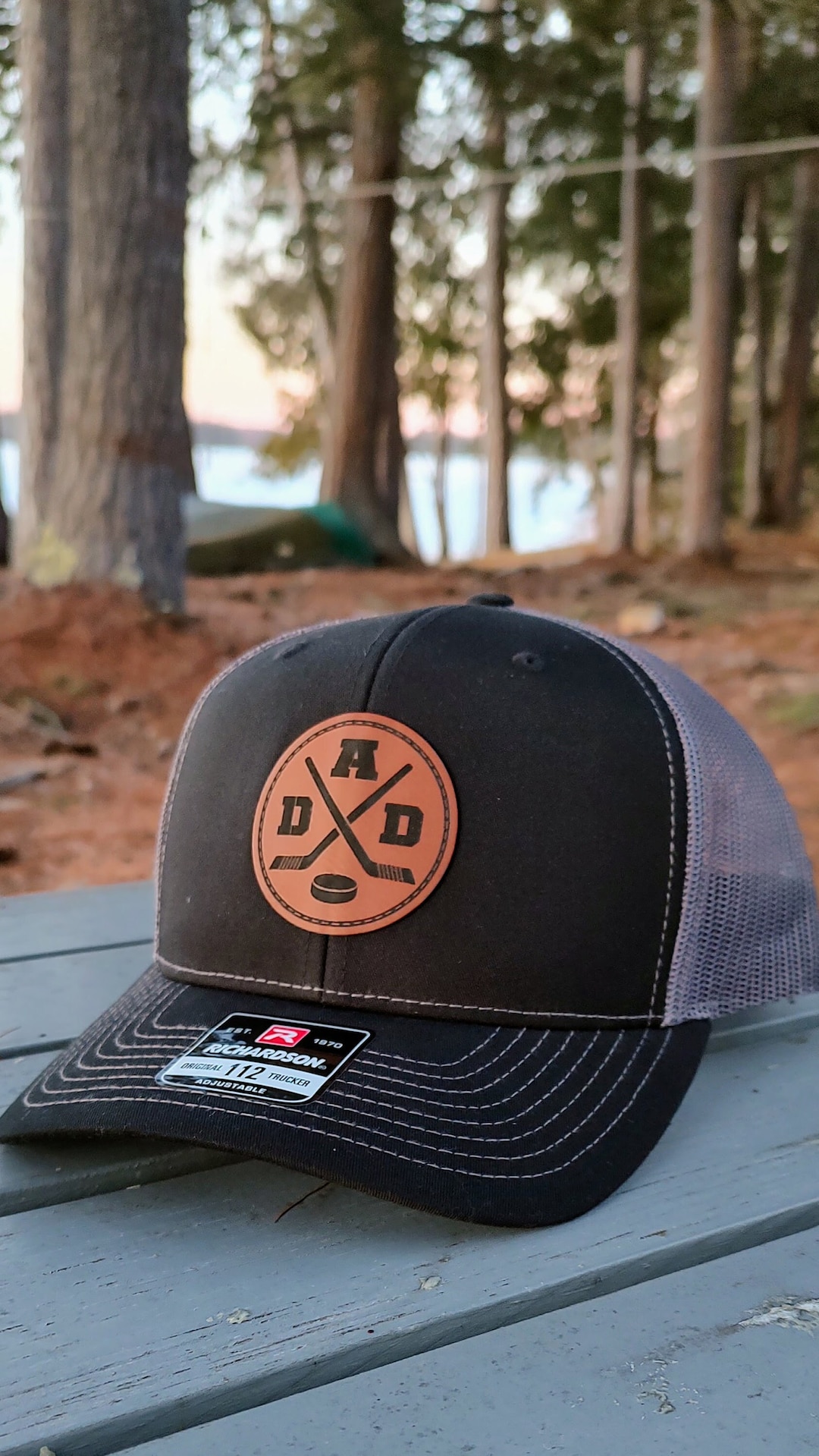 Hockey Dad Hat College Hockey Cap Puck Crossed Sticks Proud Hockey Dad ...