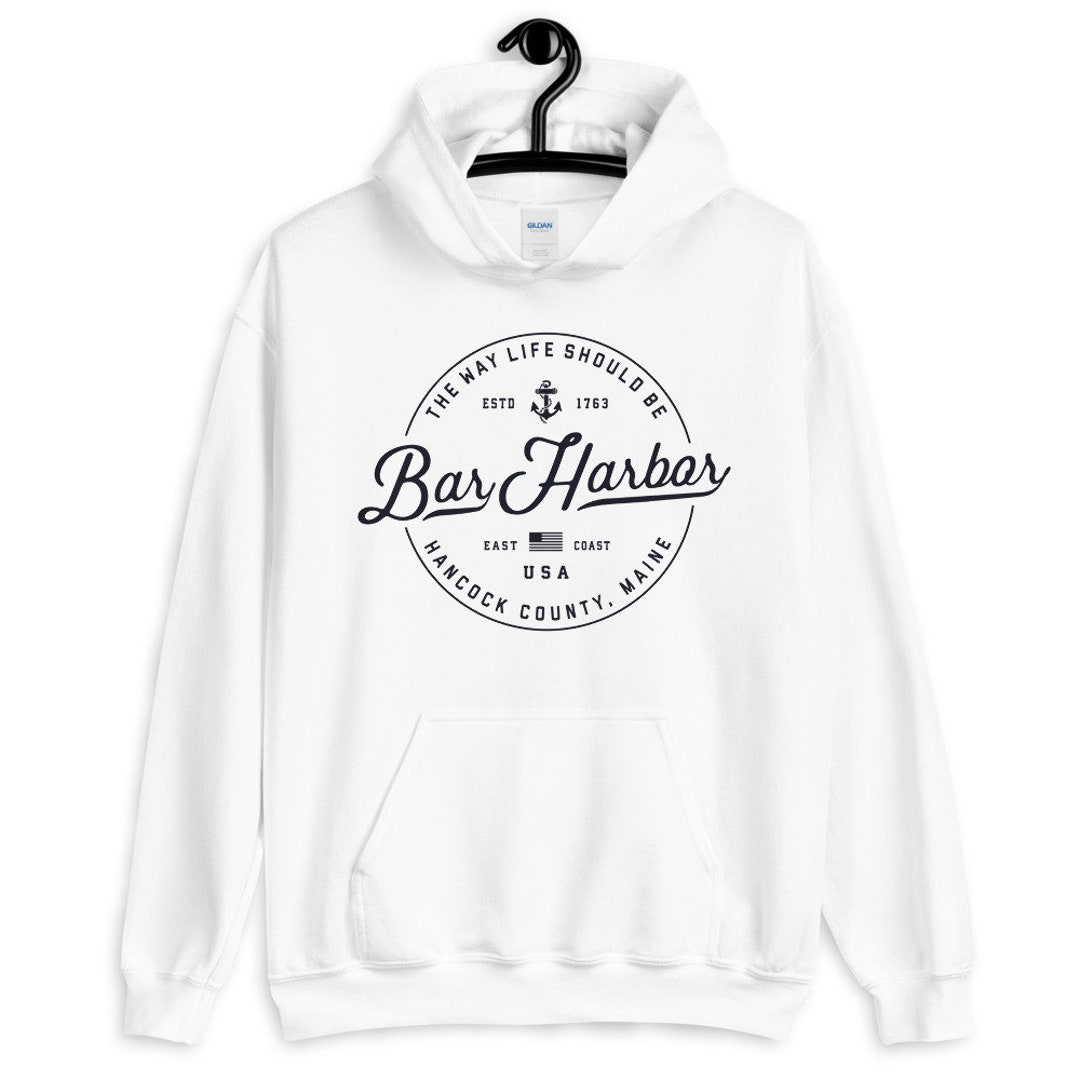 Bar Harbor Sweatshirt Soft Cozy Bar Harbor Hoodie BH ME Maine 207 ...