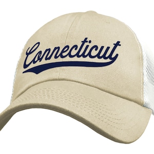 Connecticut Hat, Connecticut Trucker Hat, Women Men, Sports, Mesh Back ...