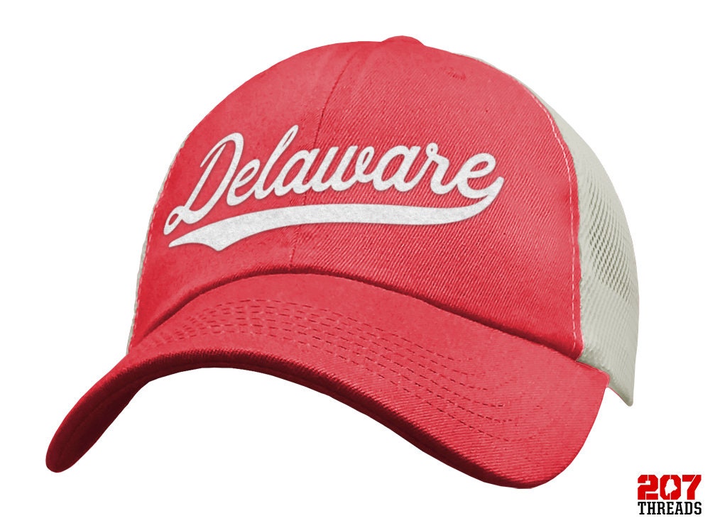 Delaware Hat, Delaware Trucker Hat, Women & Men Gifts, Sports, Mesh ...