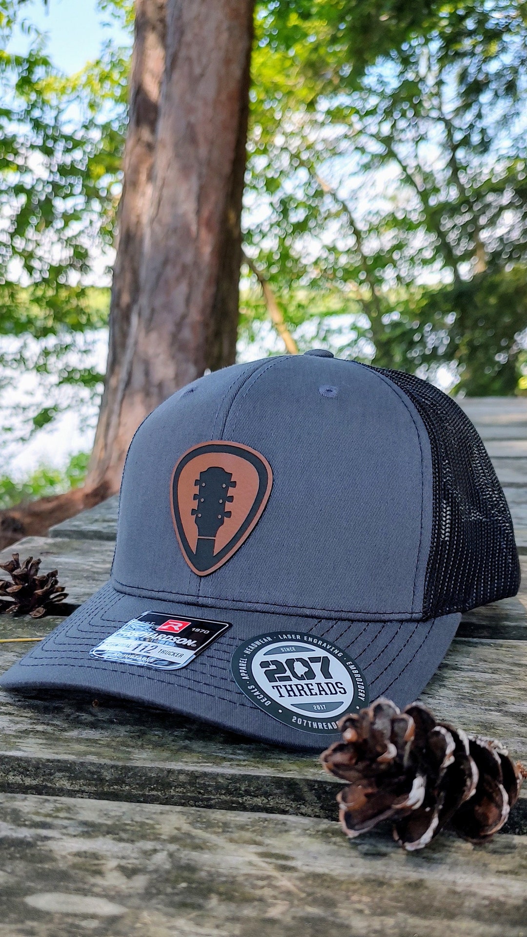 Guitar Pick Hat, Guitarist Gifts, Acoustic Guitar Trucker Cap, Gift for ...