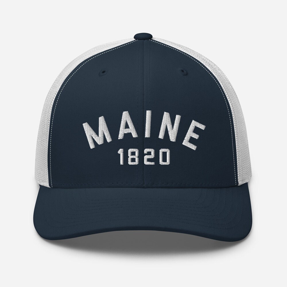 Maine Trucker Hat. Maine 1820 Snapback Baseball Cap 207 ME | Etsy