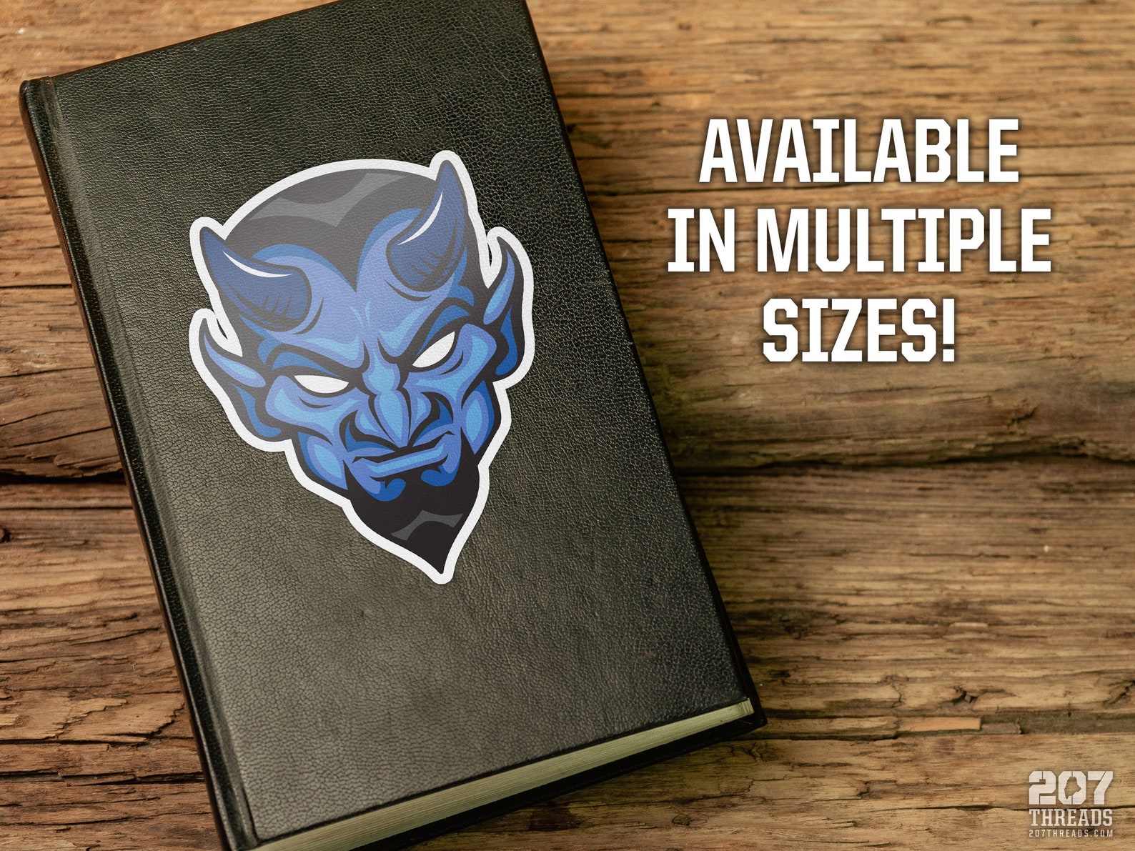 Blue Devil Sticker Demon Devils Mascot Decal Devil Face Logo - Etsy