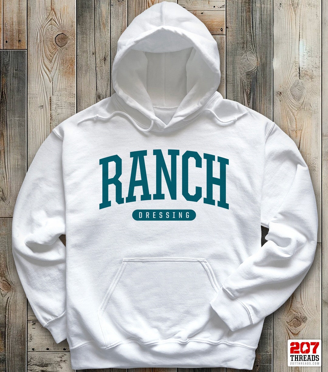 Ranch Hoodie Pullover Ranch Dressing Hooded Sweatshirt Funny Foodie ...