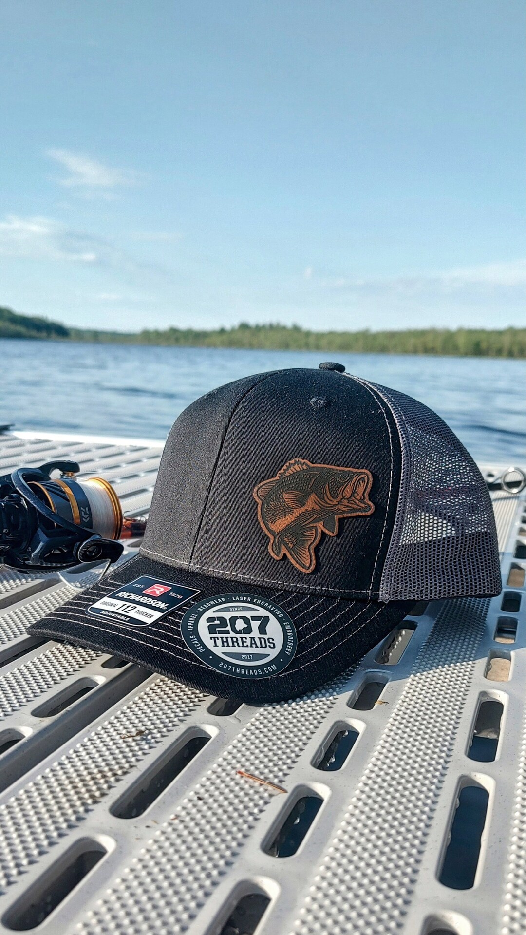 Bass Fishing Gift Largemouth Bass Trucker Hat for Pro Fisherman Gifts ...