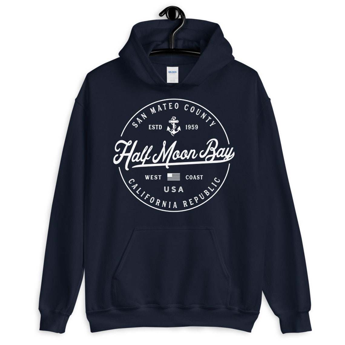 Half Moon Bay Sweatshirt Soft Cozy Half Moon Bay Hoodie CA - Etsy