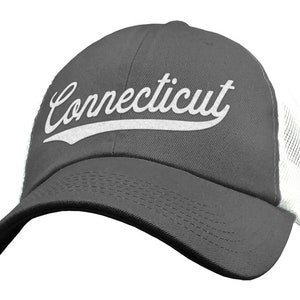 Connecticut Hat, Connecticut Trucker Hat, Women Men, Sports, Mesh Back ...