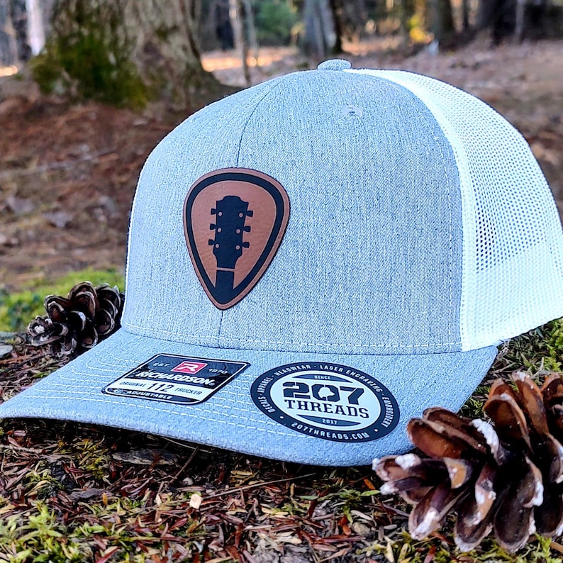 Guitar Pick Hat, Guitarist Gifts, Acoustic Guitar Trucker Cap, Gift for ...