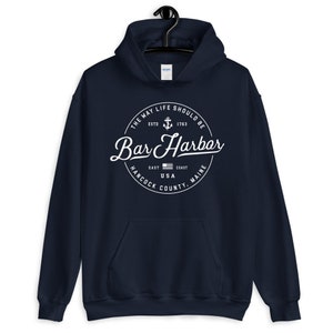 Bar Harbor Sweatshirt Soft Cozy Bar Harbor Hoodie BH ME Maine 207 ...