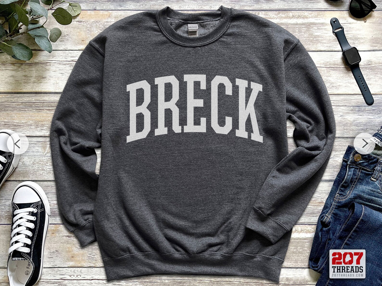 Breck Sweatshirt - Breck Crewneck Sweatshirt Faded Vintage Aesthetic ...