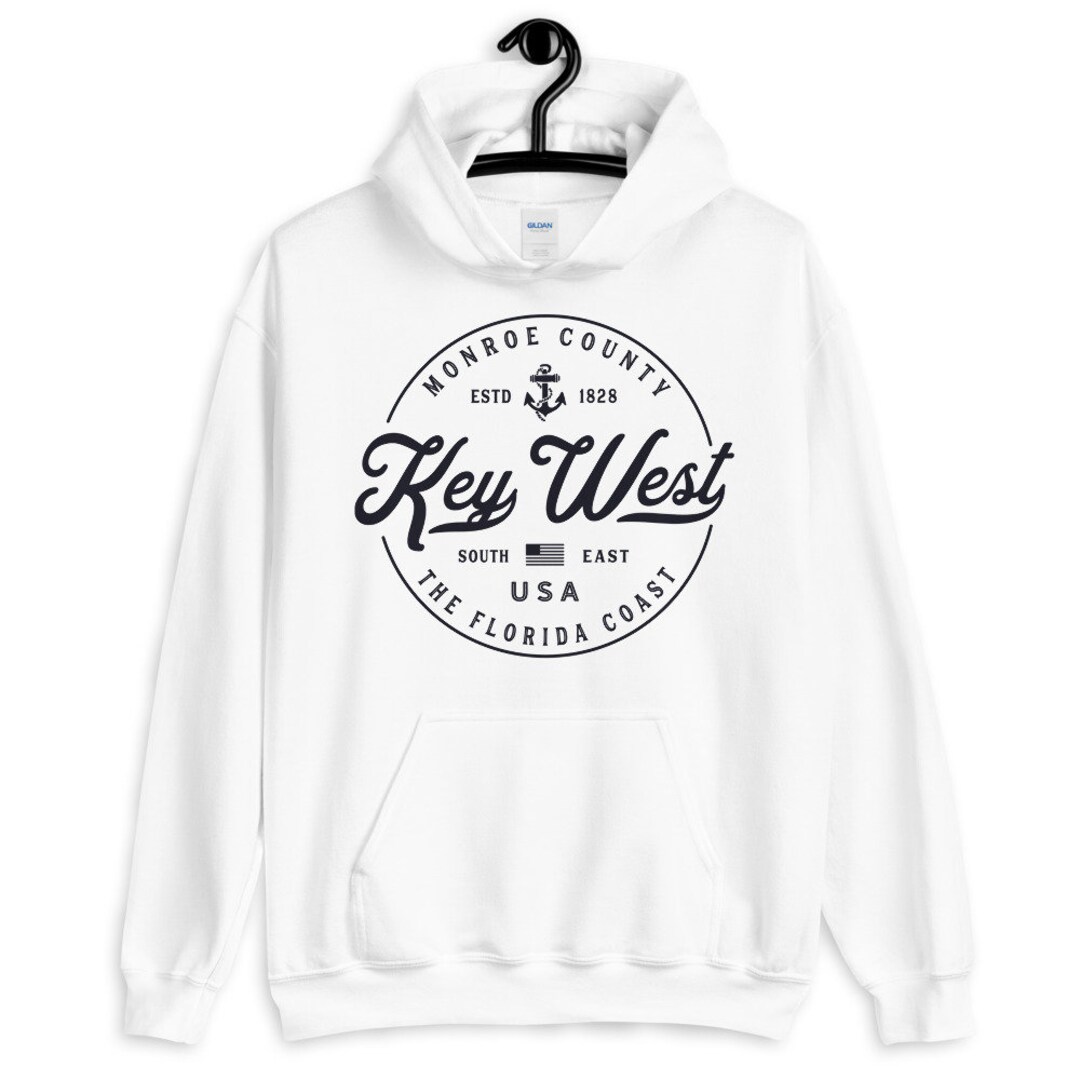 Key West Sweatshirt Soft Cozy Key West Hoodie FL East Coast Coastal ...