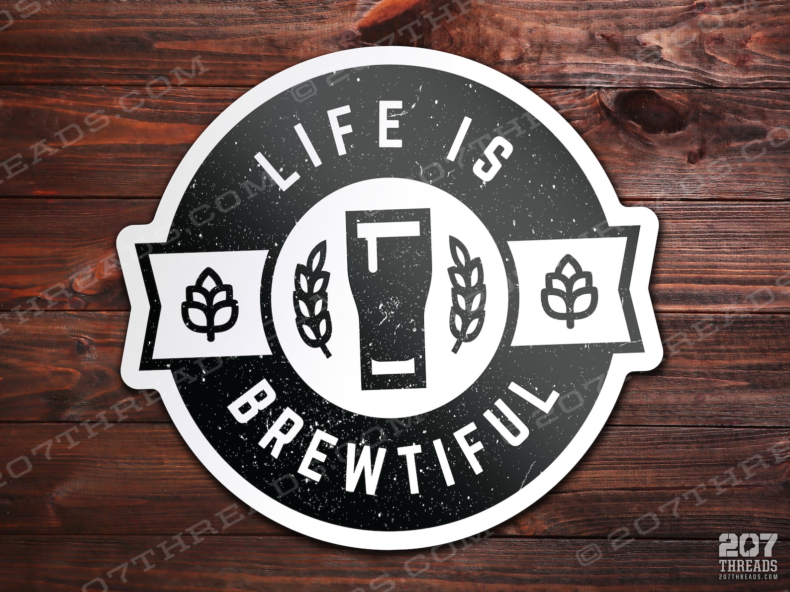 Life is Brewtiful Funny Beer Sticker Decal. Guinness Sign Stout ...