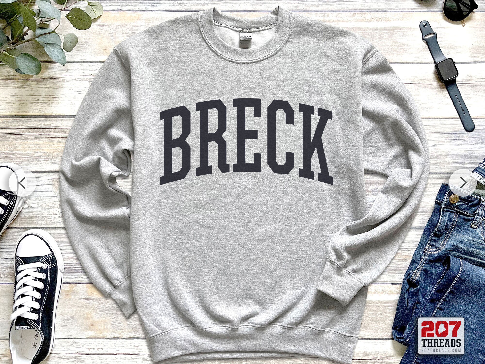 Breck Sweatshirt - Breck Crewneck Sweatshirt Faded Vintage Aesthetic ...