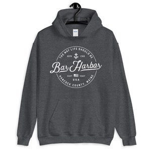 Bar Harbor Sweatshirt Soft Cozy Bar Harbor Hoodie BH ME Maine 207 ...