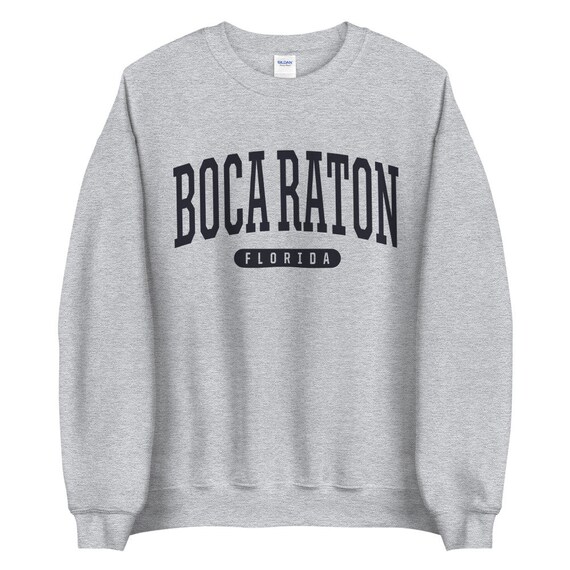Boca Raton Sweatshirt Soft Cozy Boca Raton Florida Crewneck | Etsy
