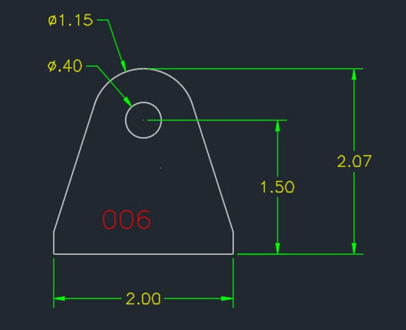 DXF / DWG File - Roll Cage Brackets, Tube Brackets, Bolt Tabs - Etsy