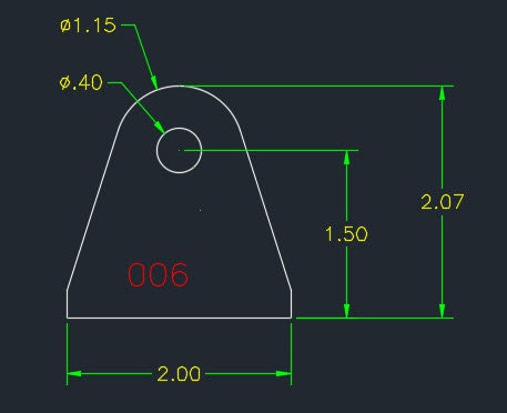 DXF / DWG File Roll Cage Brackets Tube Brackets Bolt Tabs - Etsy Australia