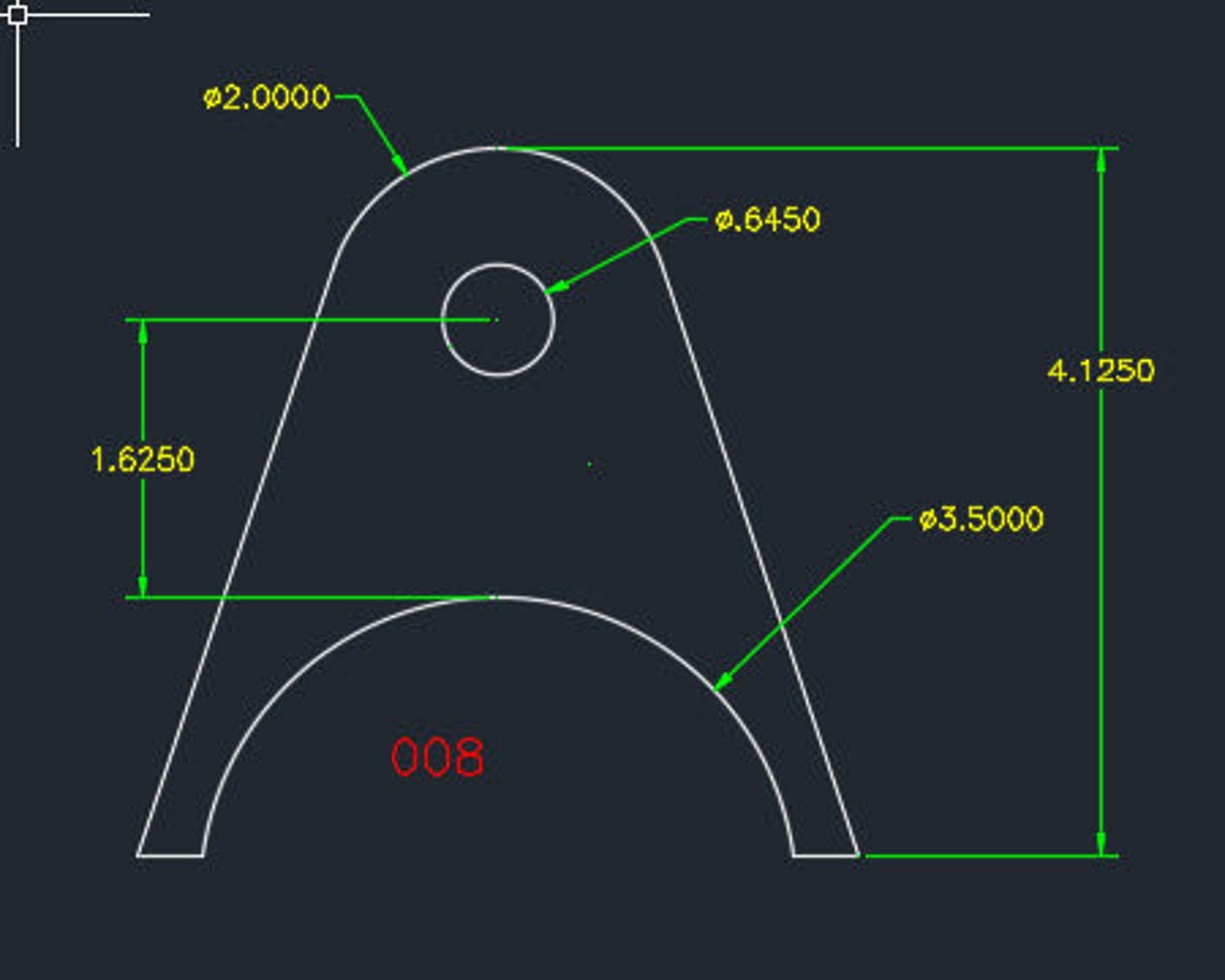 DXF / DWG File Axle Tabs Brackets Tube Brackets Bolt Tabs - Etsy