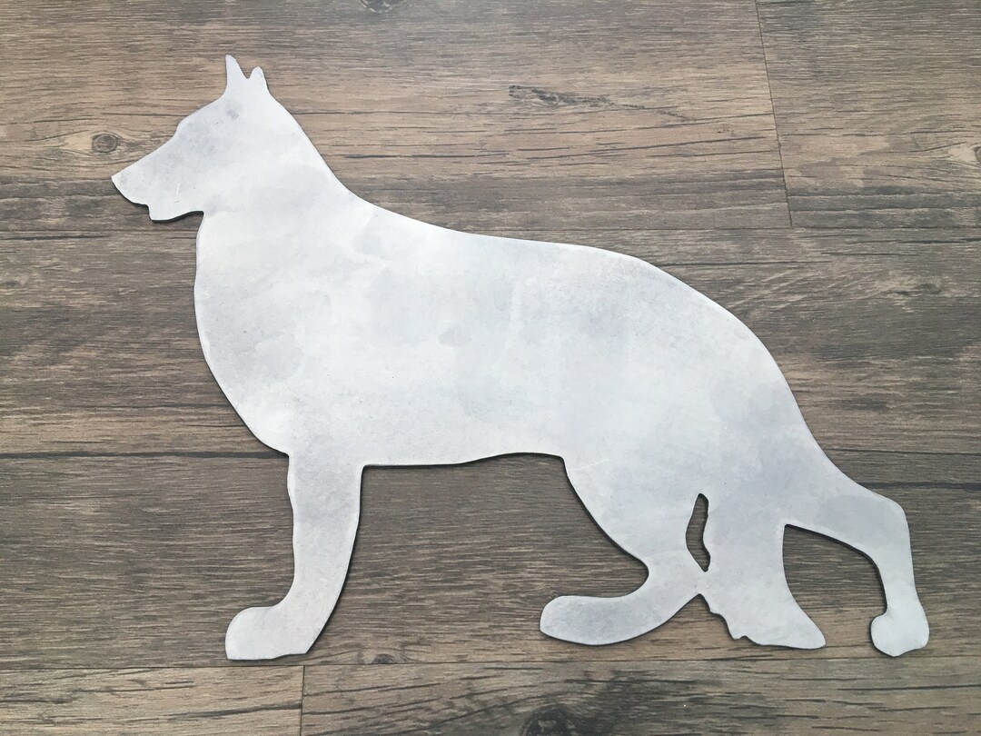 Metal Dog Silhouette Sign. Puppy Animal Emblem German Shepard - Etsy