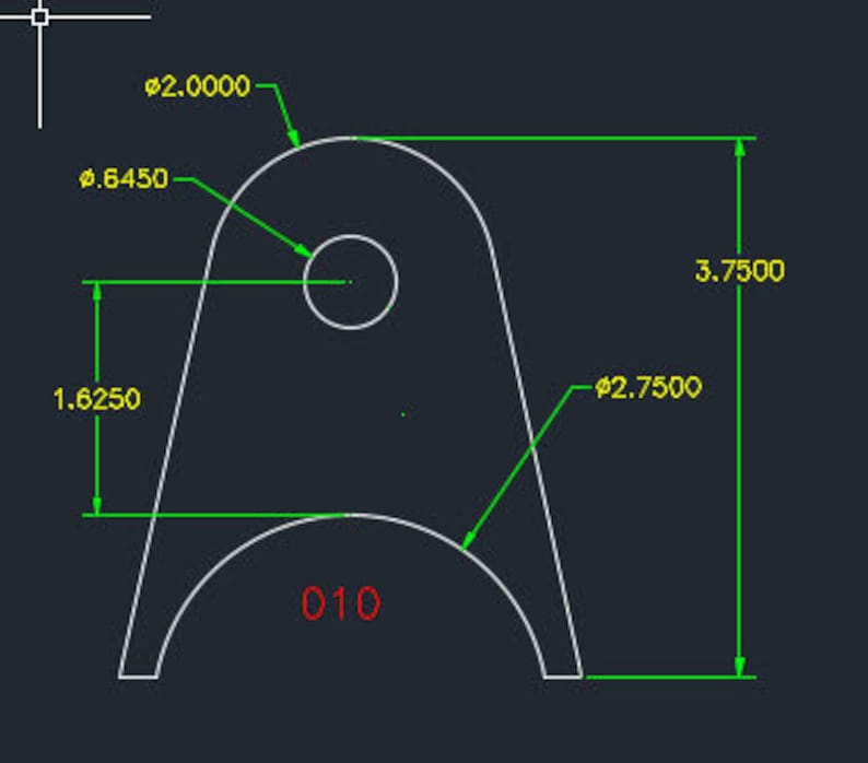 DXF / DWG File Axle Tabs Brackets Tube Brackets Bolt Tabs - Etsy
