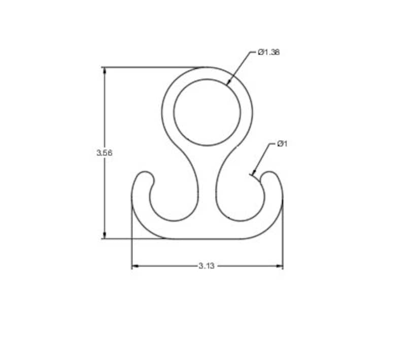 DXF / DWG File - Closet Hook / Hanger / Shop Hanger - Etsy