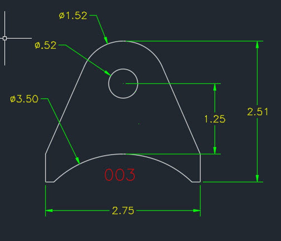 DXF / DWG File Axle Tabs Brackets Tube Brackets Bolt Tabs - Etsy