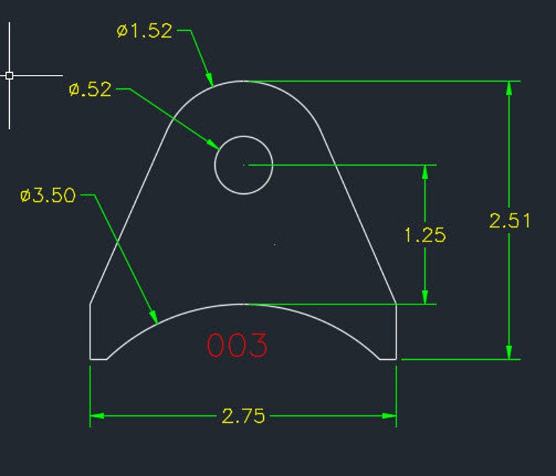 DXF / DWG File - Axle Tabs Brackets, Tube Brackets, Bolt Tabs - Etsy