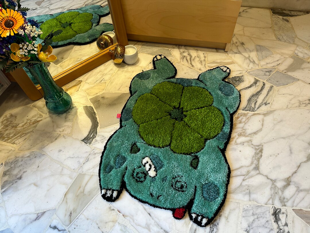 Pokemon Knocked Out Bulbasaur K.O. Rug Bulbasaur Rug - Etsy