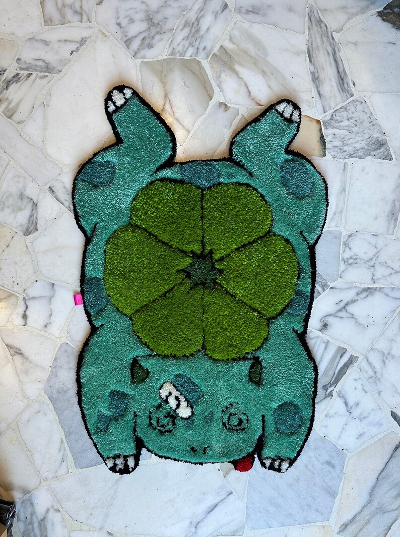 Pokemon Knocked Out Bulbasaur K.O. Rug Bulbasaur Rug - Etsy