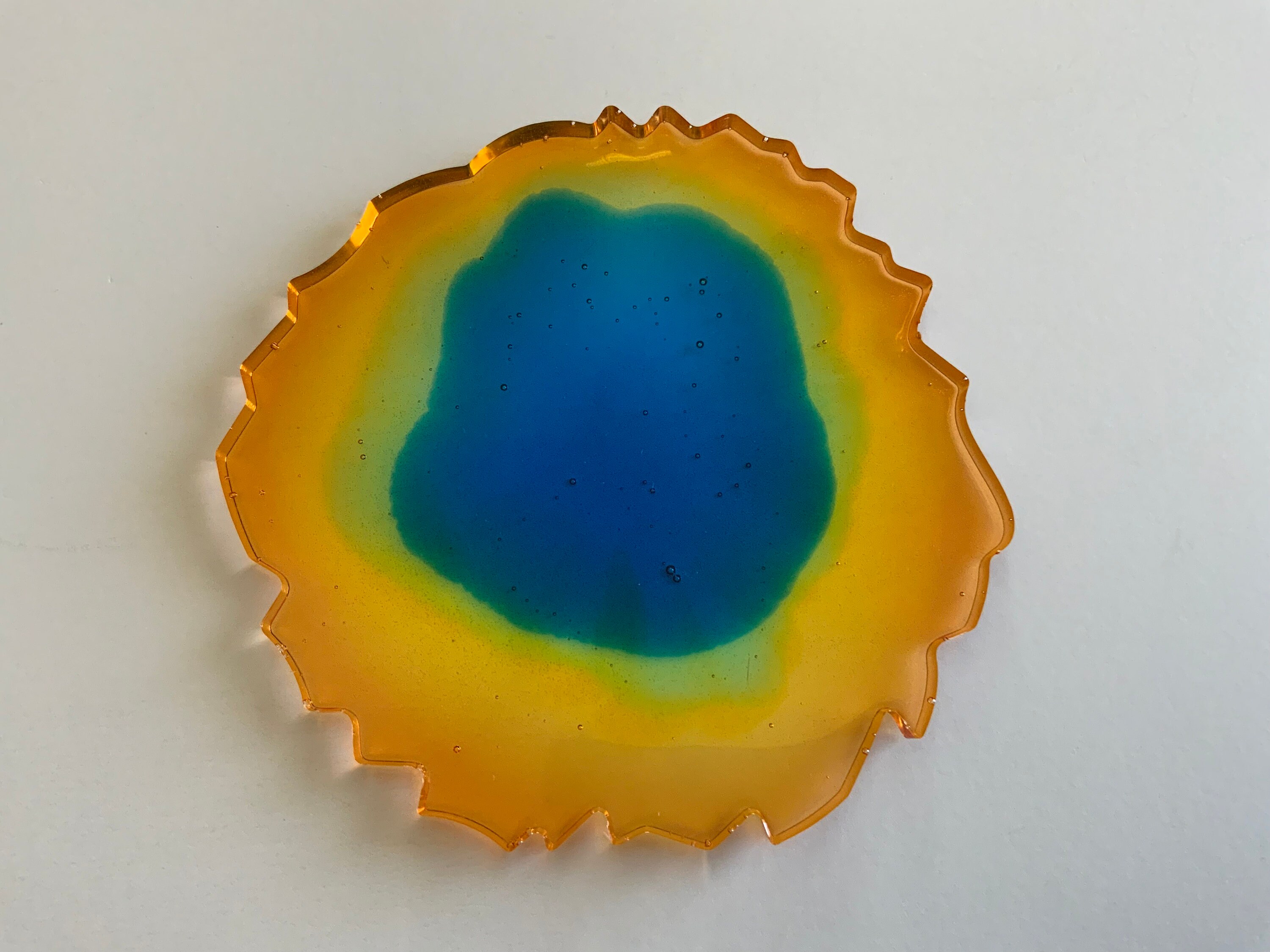 Yellowstone Grand Prismatic Spring Coasters set of 4, Handcrafted ...