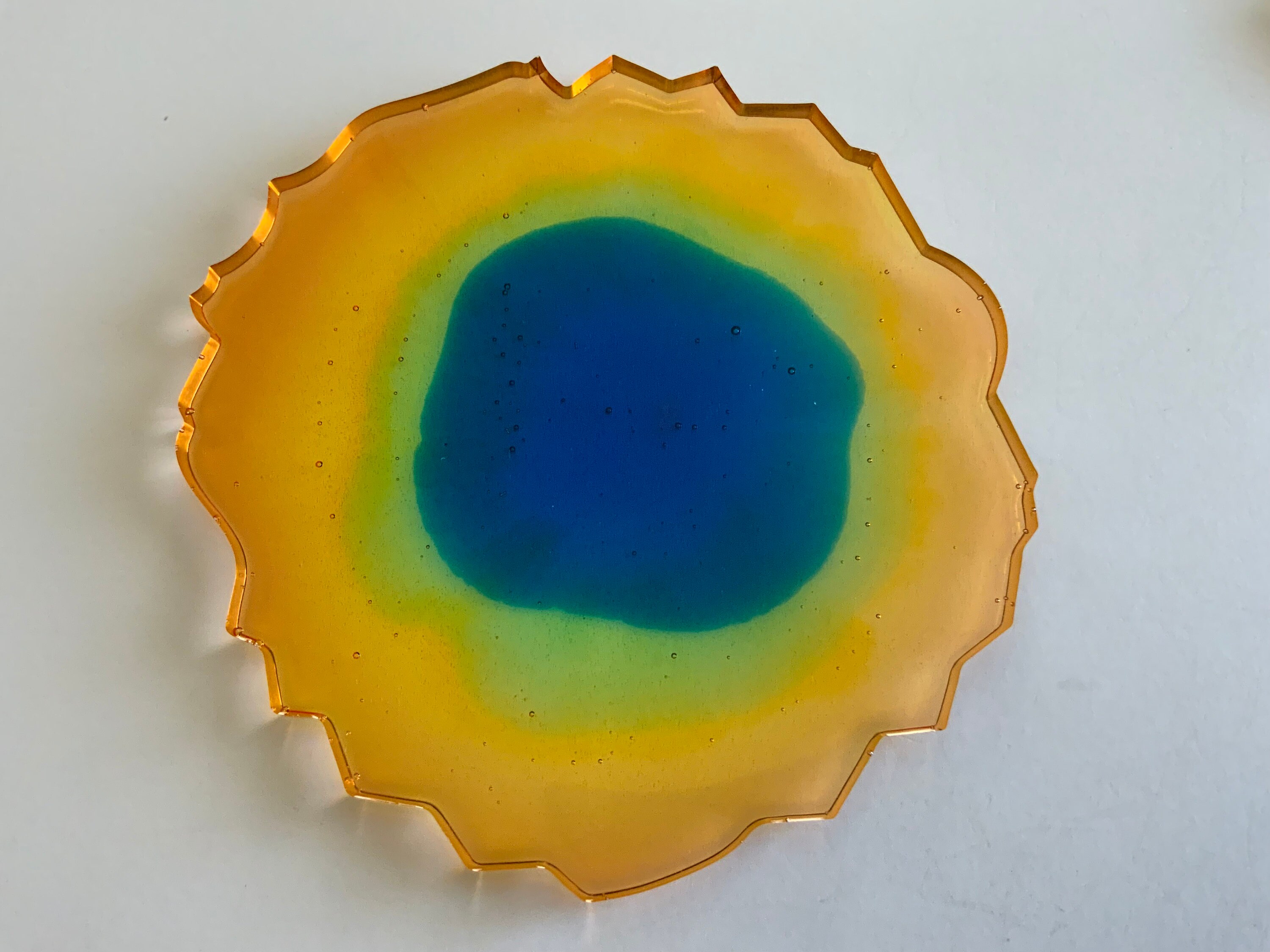 Yellowstone Grand Prismatic Spring Coasters set of 4, Handcrafted ...