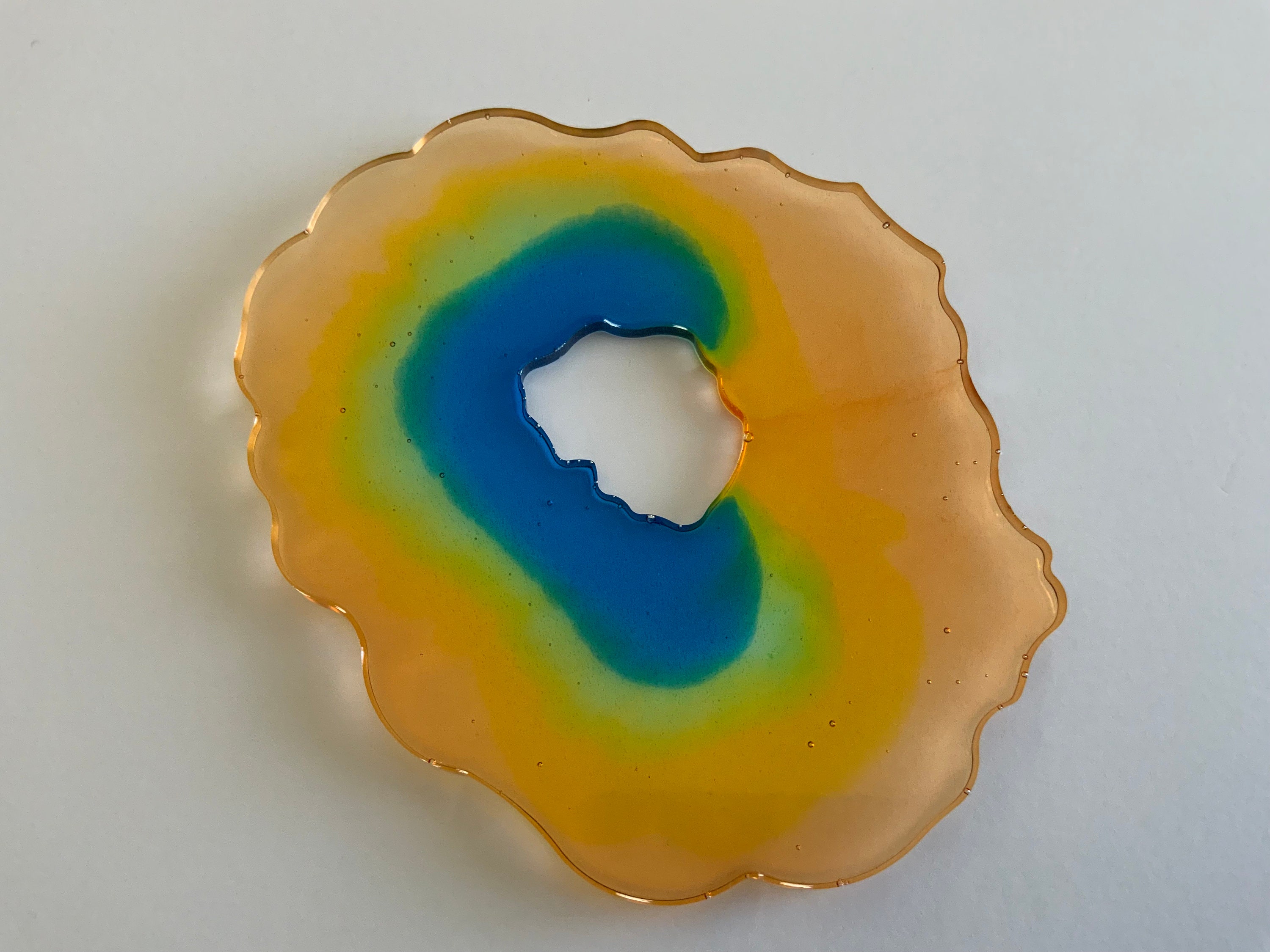 Yellowstone Grand Prismatic Spring Coasters set of 4, Handcrafted ...