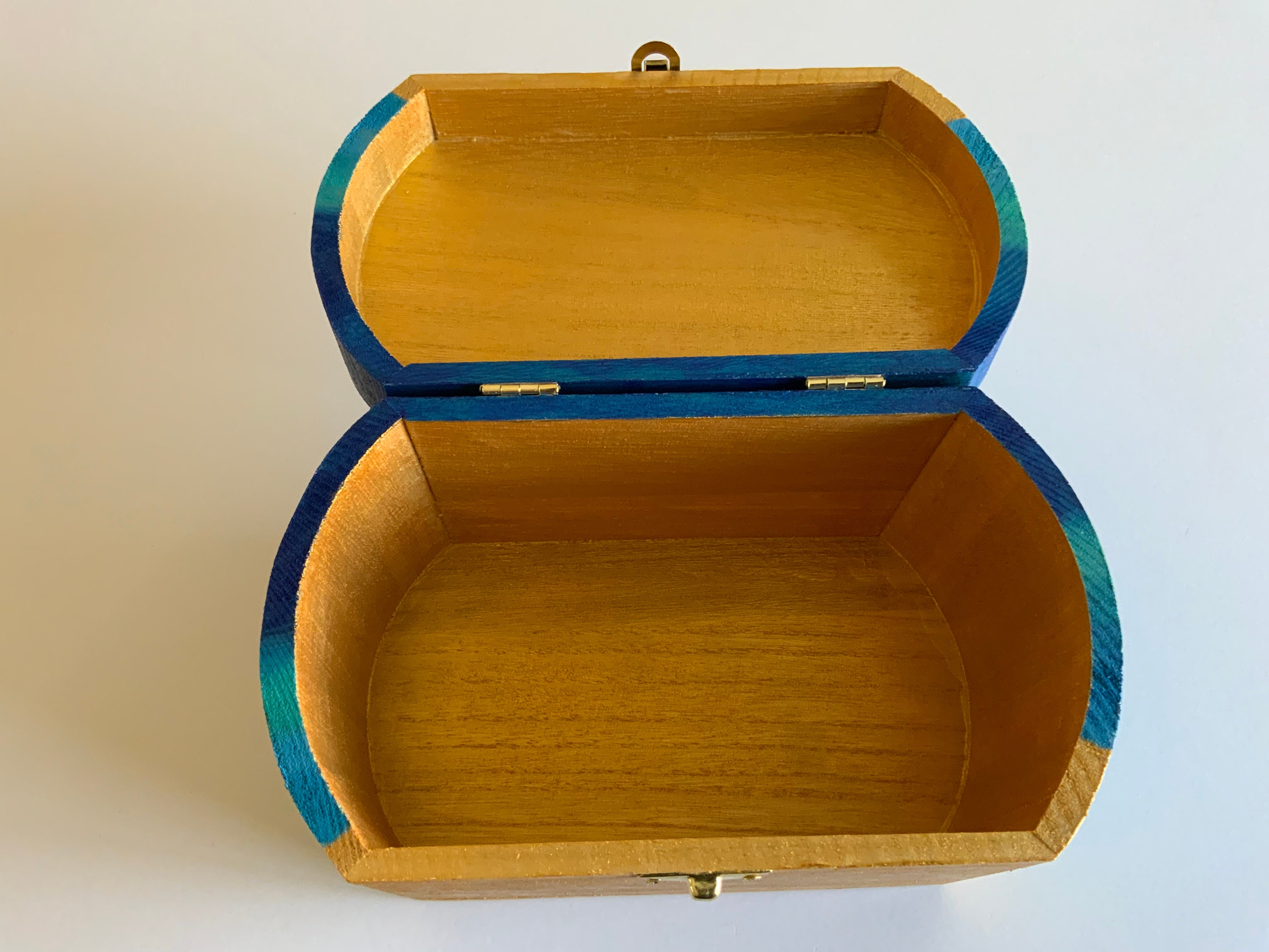 Ocean Wave Wooden Box, Treasure/jewelry/recipe Box, Ocean Splashing ...