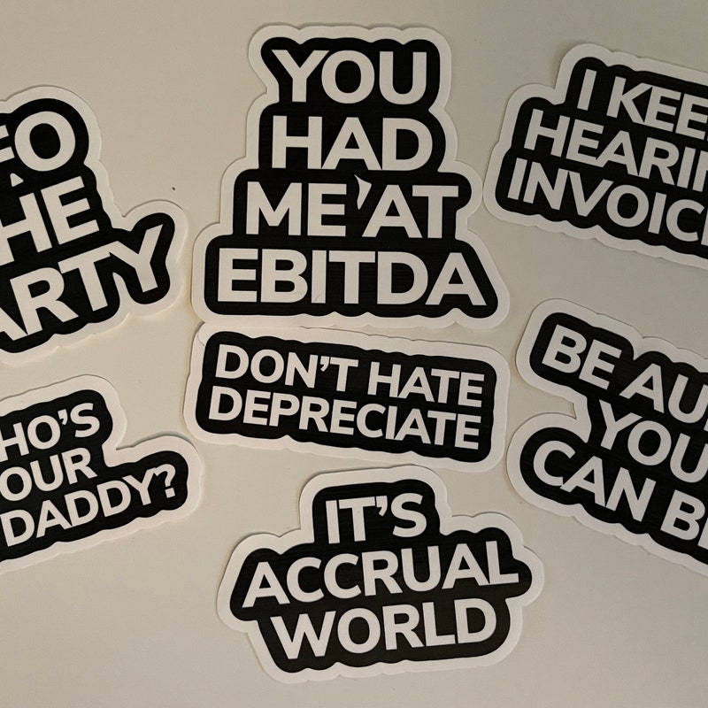 Funny Accounting Stickers - Etsy