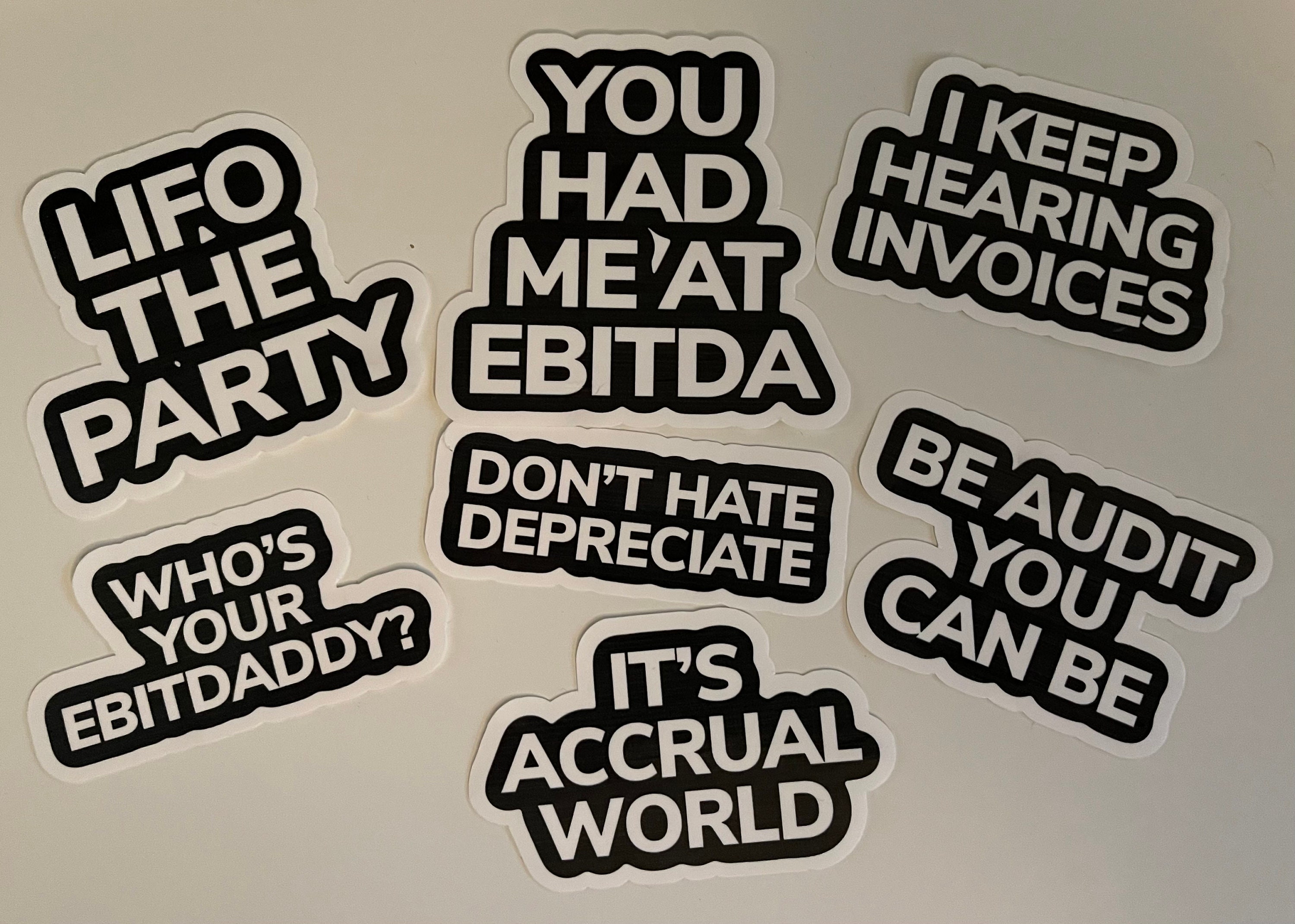 Funny Accounting Stickers High Quality Vinyl Laminated Stickers Great ...