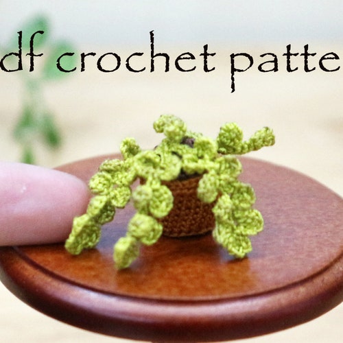 CROCHET PATTERN Miniature Plant Crochet Tiny Potted Plant - Etsy