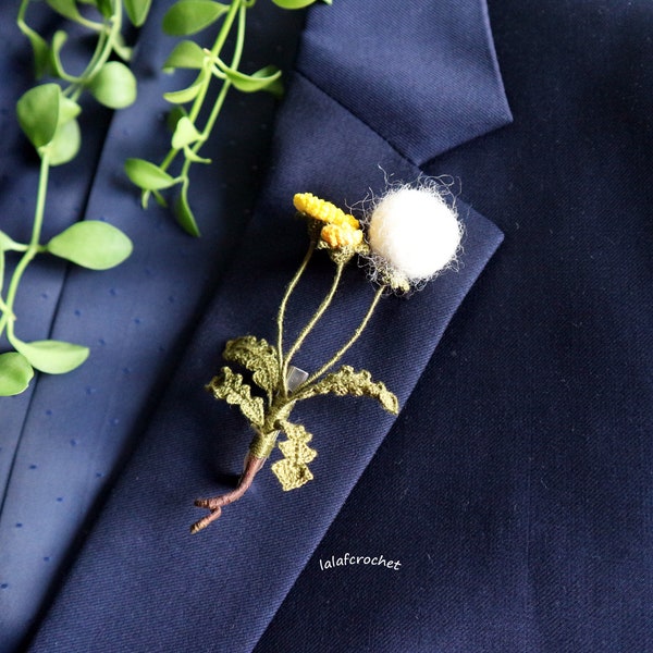 Dandelion Brooch - Etsy