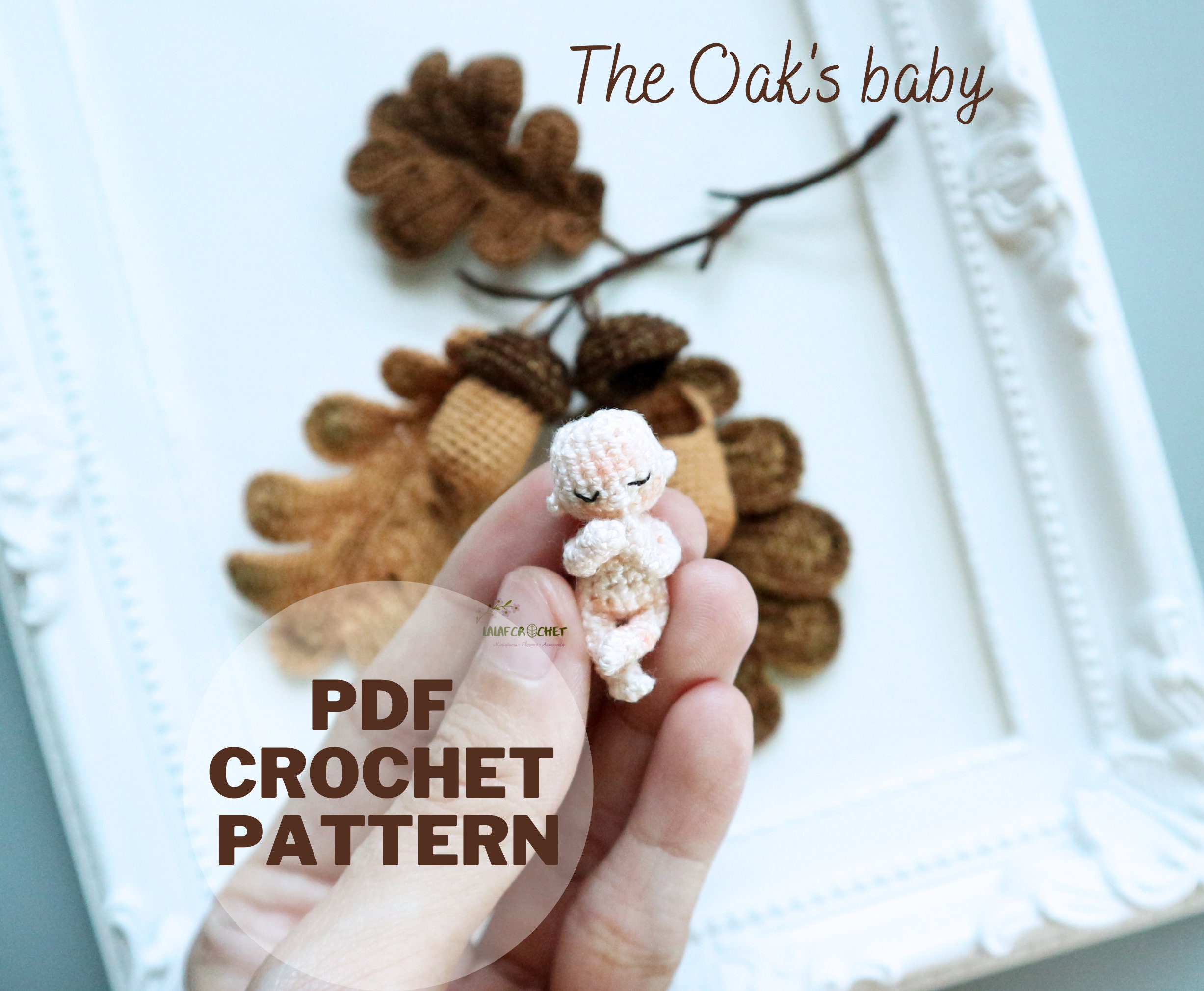 Crochet Pattern Oak Branch and Baby Doll Crochet Autumn Oak - Etsy