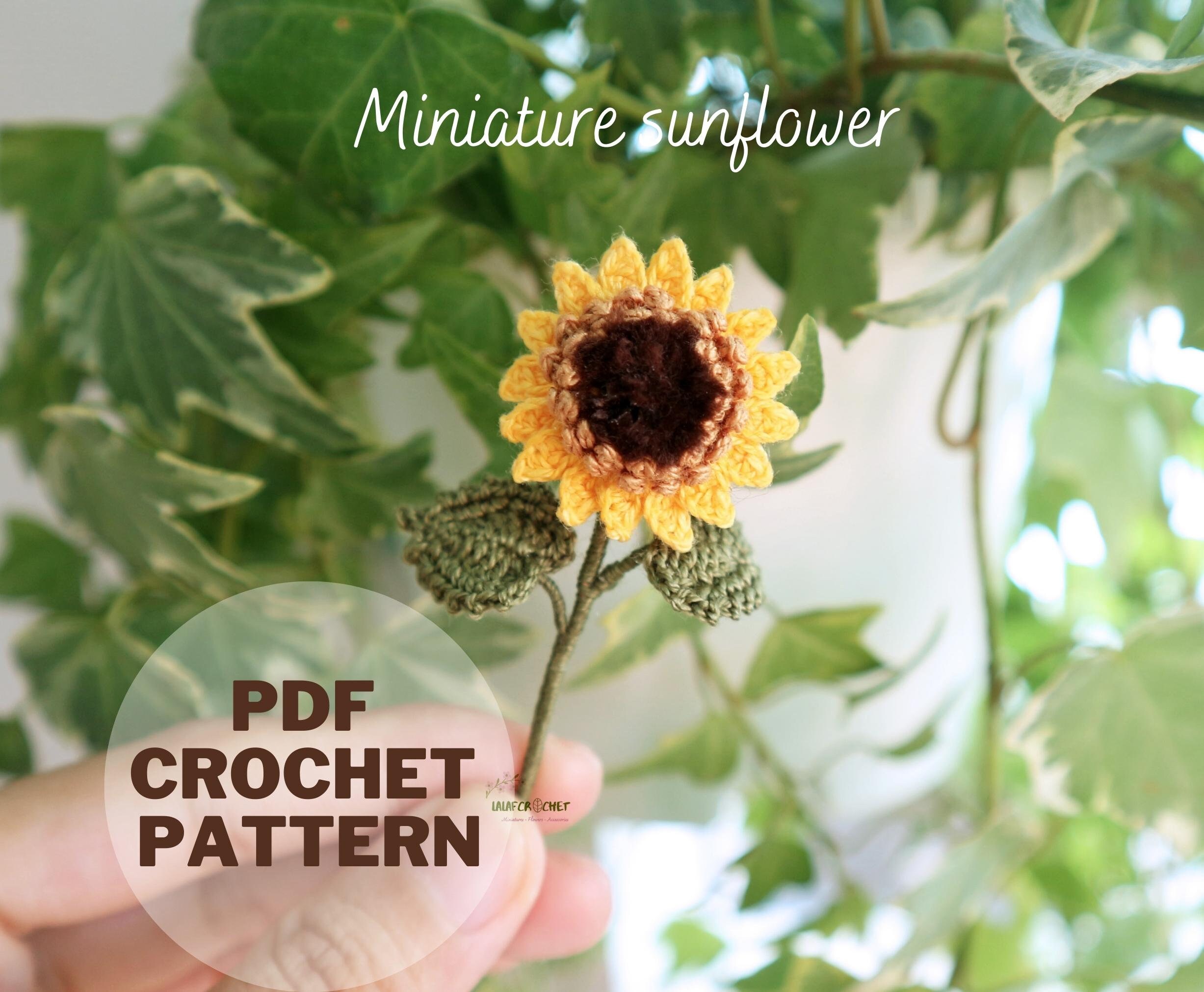 Crochet Pattern Mini Sunflower Crochet Sunflower Pattern - Etsy