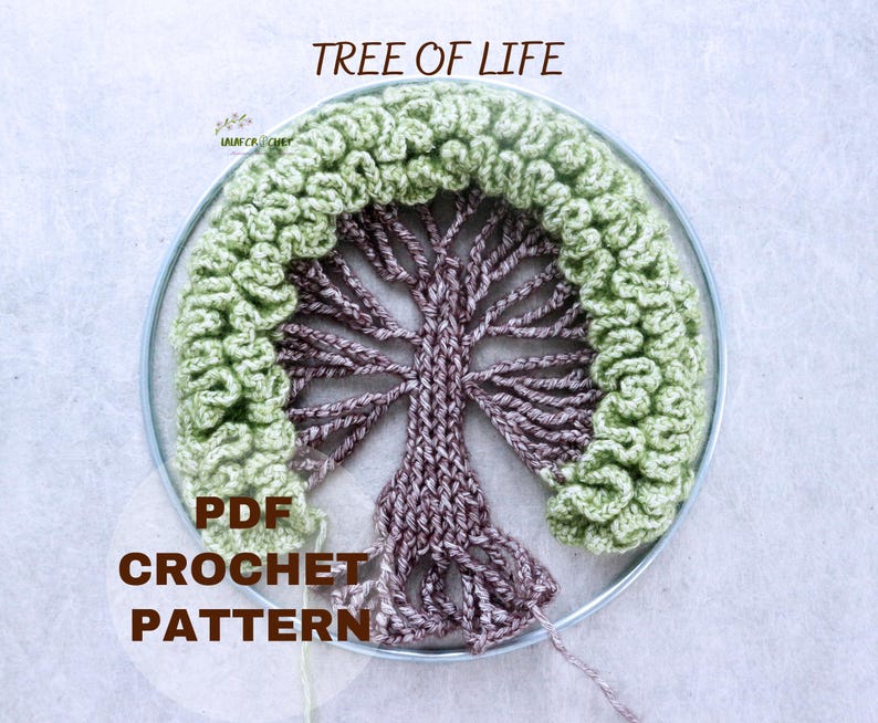 Tree of Life Crochet Pattern: Mandala Wall Art Tutorial (PDF Digital ...