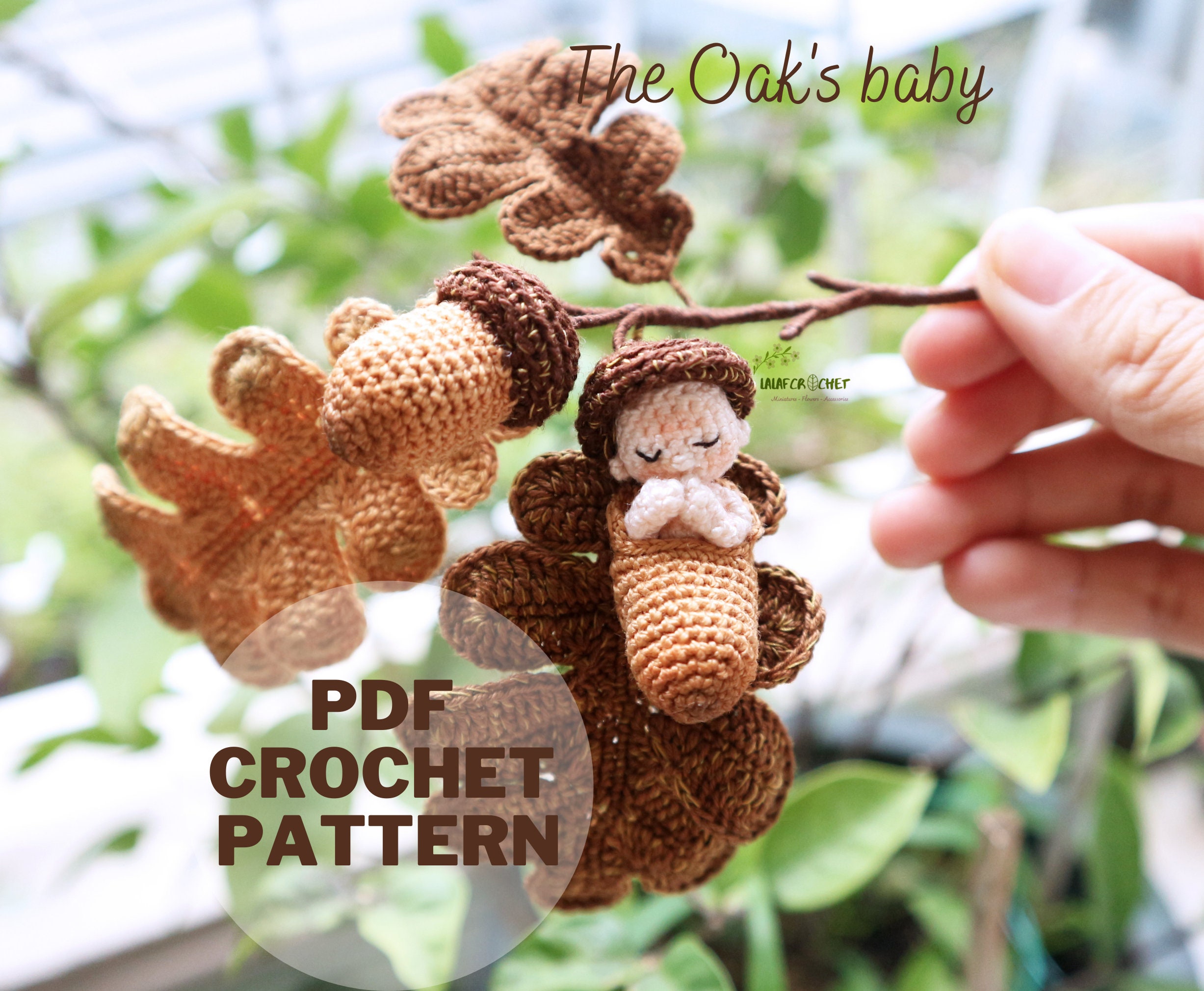 Crochet Pattern Oak Branch and Baby Doll Crochet Autumn Oak - Etsy