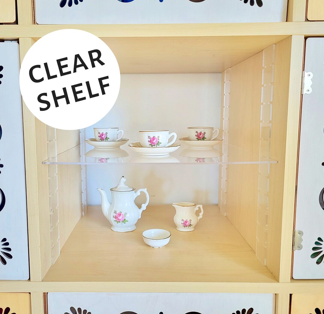 1 Shelf Clear Insert - Acrylic Kallax Cube Shelf, Adjustable Shelves ...