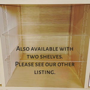 1 Shelf Clear Insert Acrylic Kallax Cube Shelf, Adjustable Shelves Ikea ...