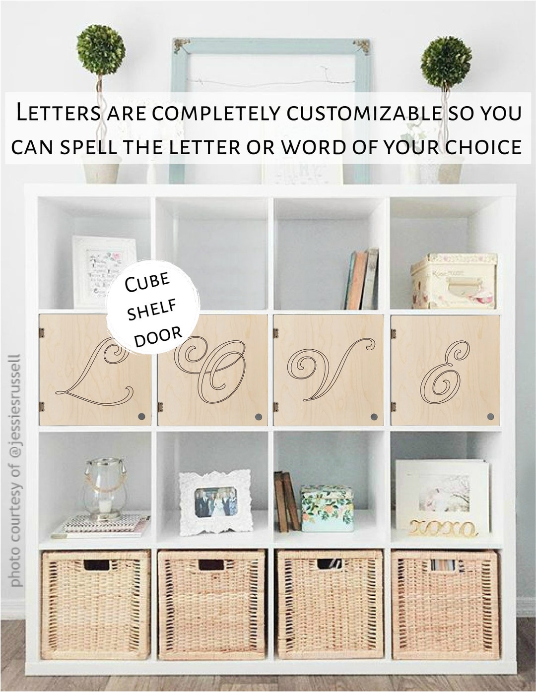 Spell Your Own Word Doors for Cube Shelves - "no Tools", Bookshelf ...